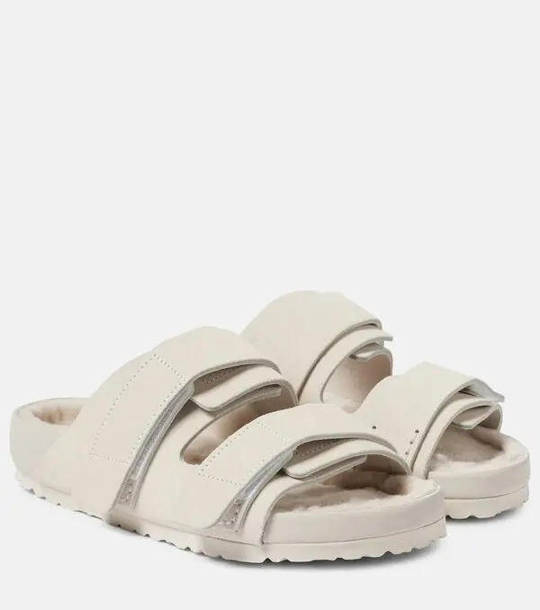 BIRKENSTOCK X Tekla Uji Suede Slides - White