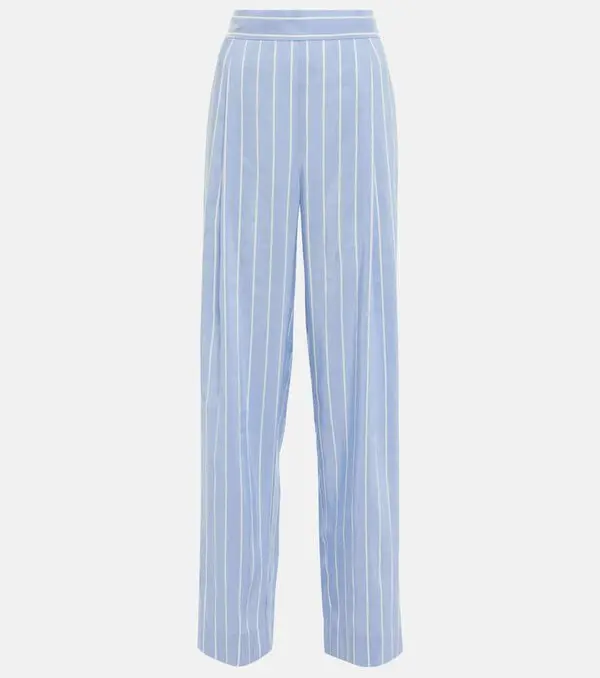 Vince Striped High-rise Wide-leg Pants