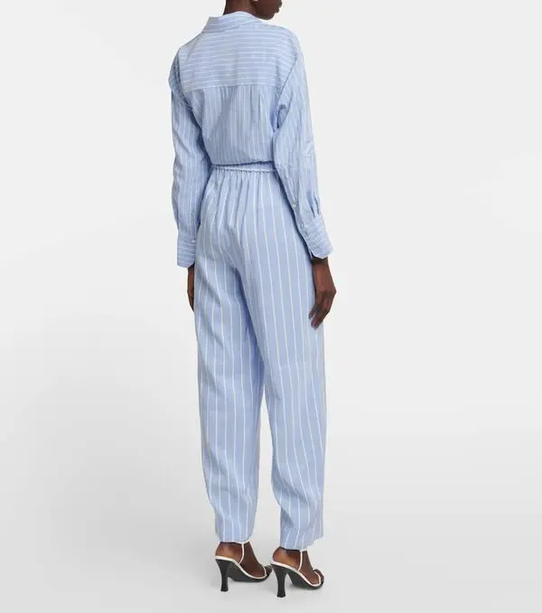 Vince Striped High-rise Wide-leg Pants