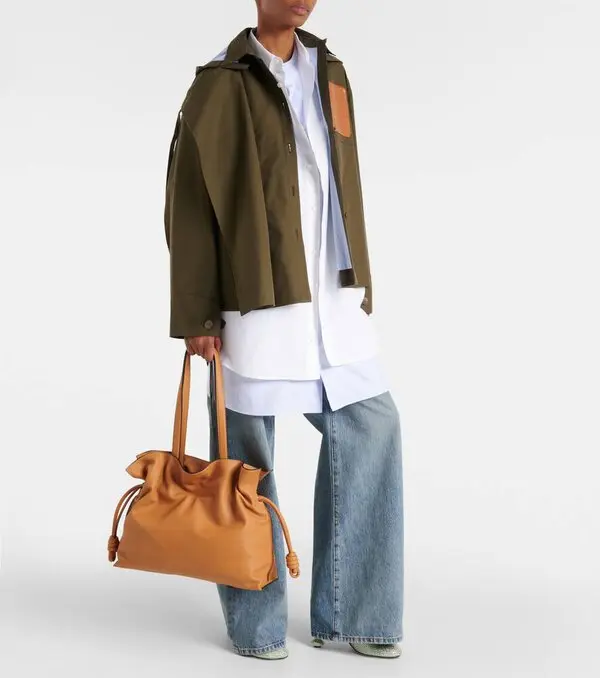 Loewe Flamenco Large Leather Clutch