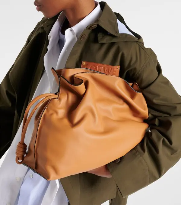 Loewe Flamenco Large Leather Clutch