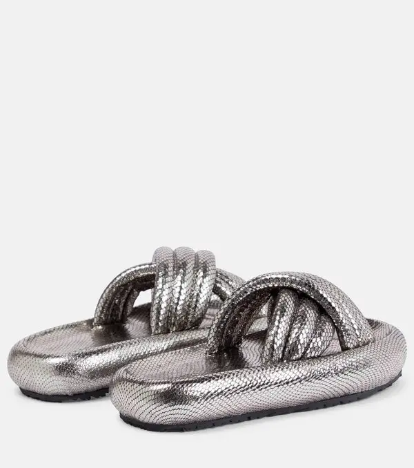 Isabel Marant Niloo Snake-effect Leather Sandals