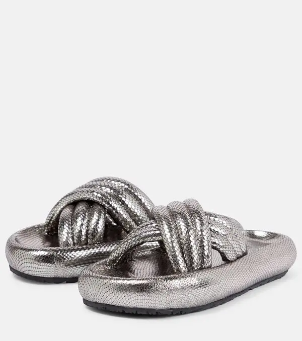 Isabel Marant Niloo Snake-effect Leather Sandals