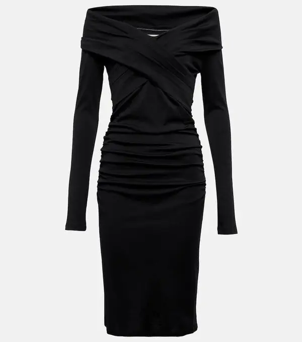 Diane Von Furstenberg Minx Wool-blend Midi Dress