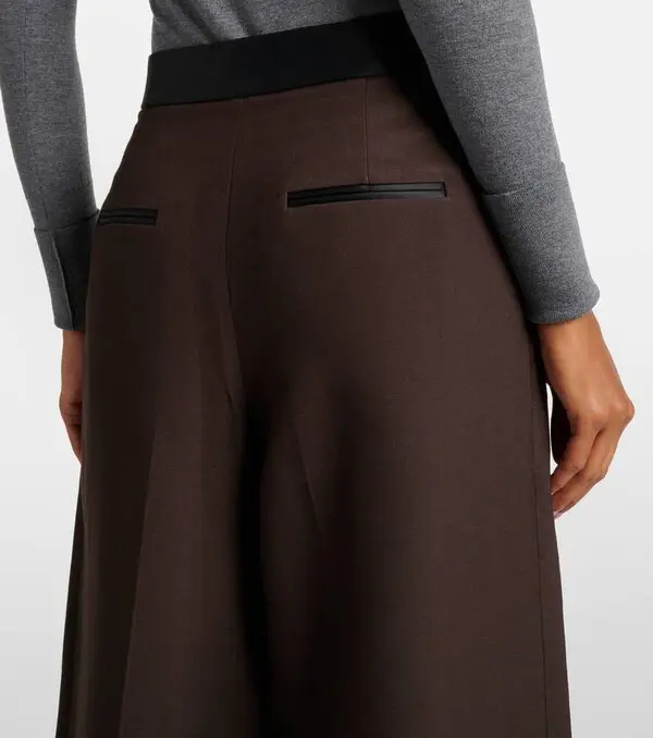 Khaite Marine Wide-leg Trousers - Brown