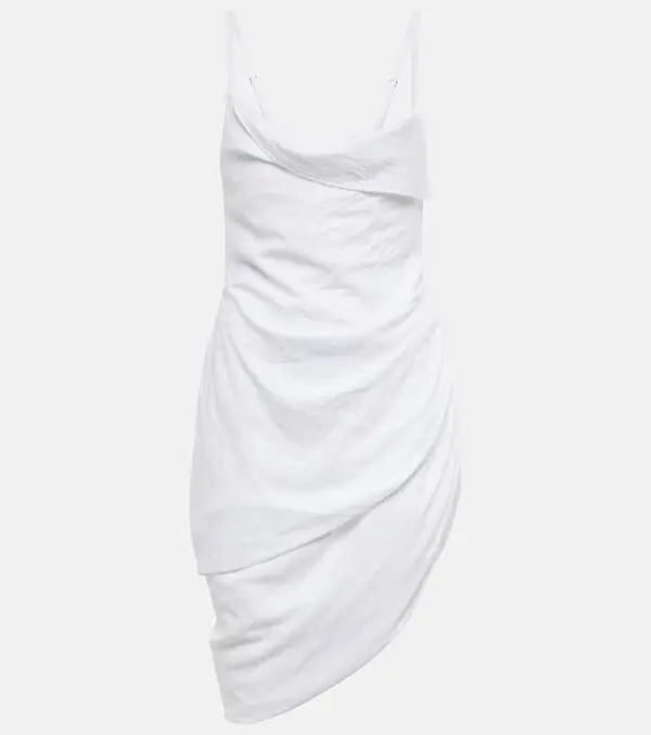 Jacquemus La Robe Saudade Voile Mini Dress - White