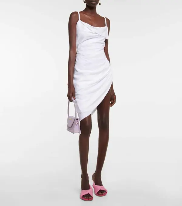 Jacquemus La Robe Saudade Voile Mini Dress - White