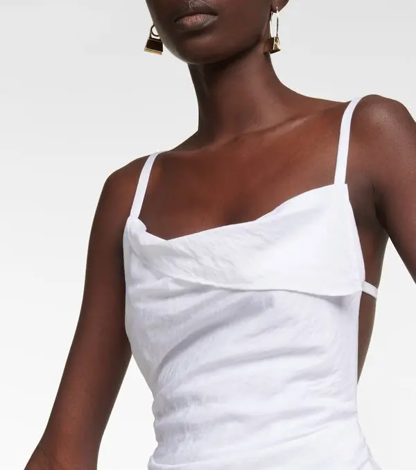 Jacquemus La Robe Saudade Voile Mini Dress - White