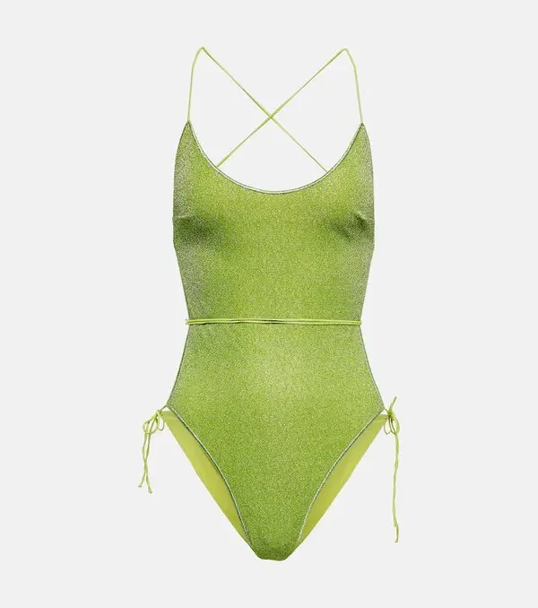 Oseree Lumiere Self-tie Swimsuit - Green