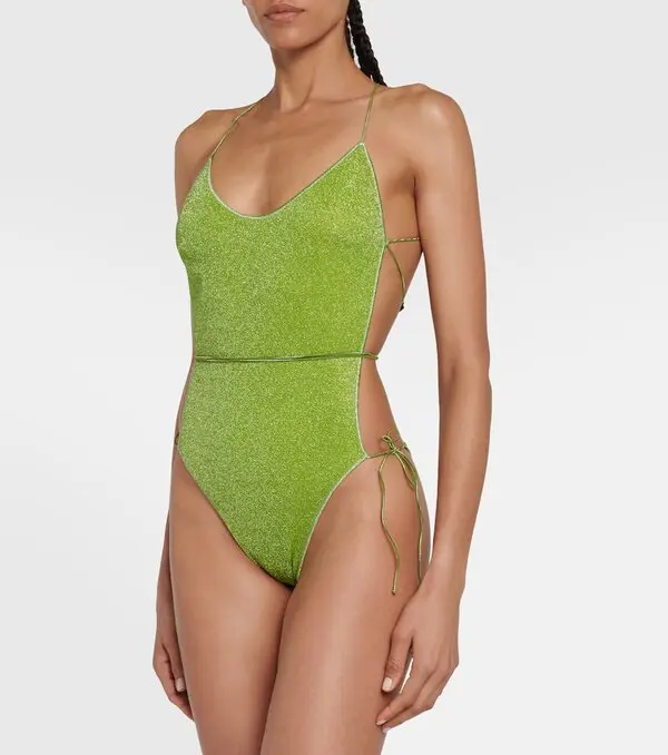 Oseree Lumiere Self-tie Swimsuit - Green