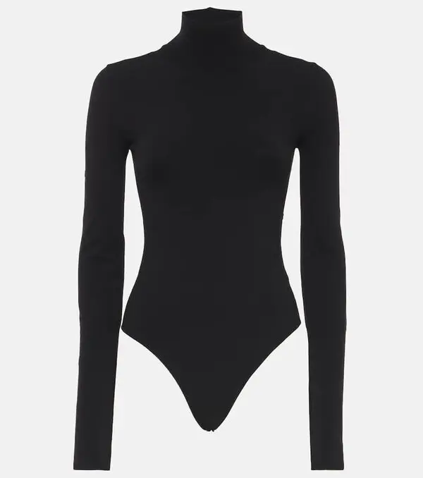 Khaite Thea Wool-blend Turtleneck Bodysuit