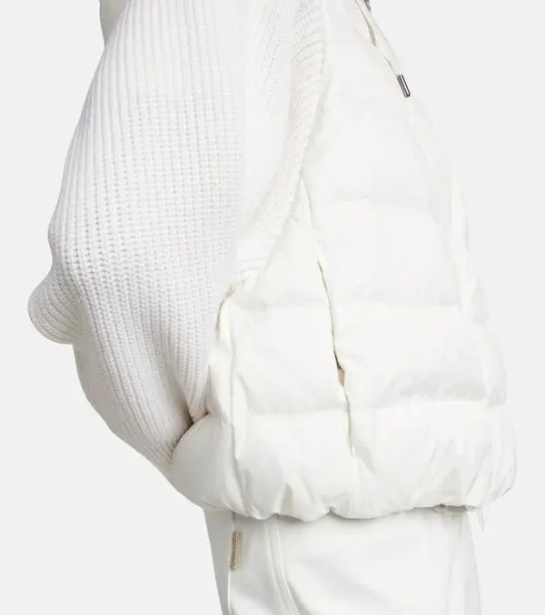 Brunello Cucinelli Wool And Cashmere-blend Knit Jacket - White