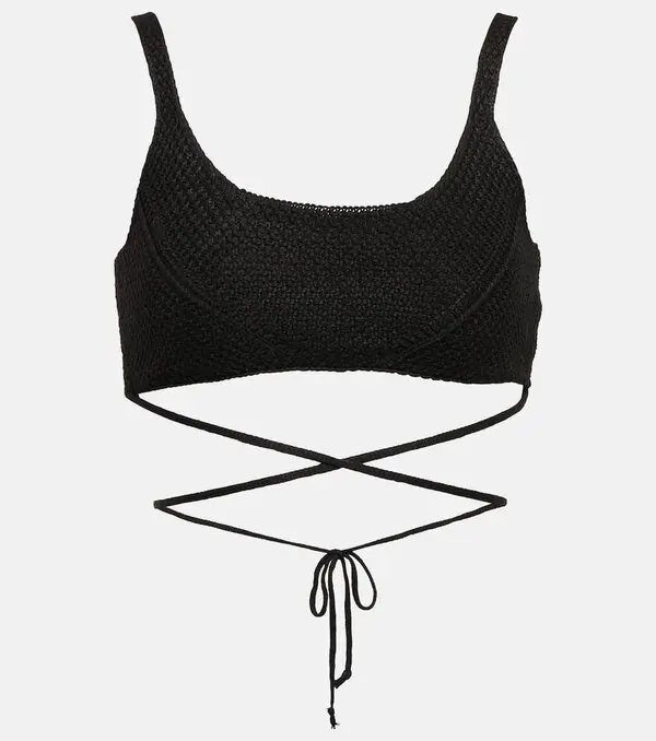 BANANHOT Alma Crochet Top - Black