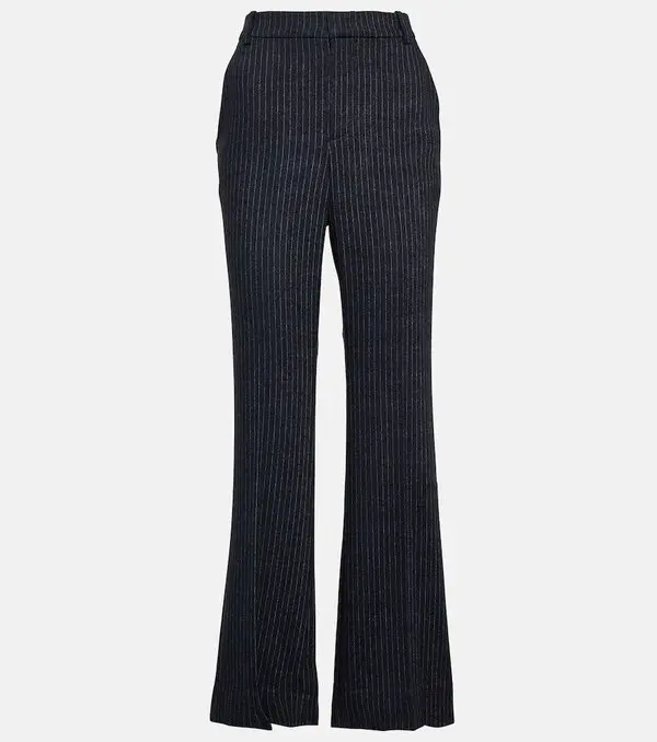 Vince Pinstripe Flannel Straight Pants