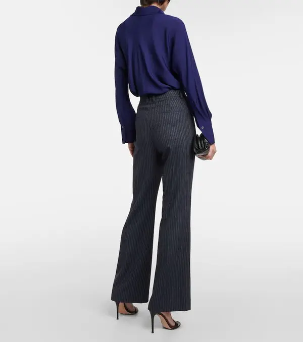 Vince Pinstripe Flannel Straight Pants