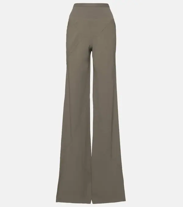 Rick Owens Crepe Wide-leg Pants - Beige