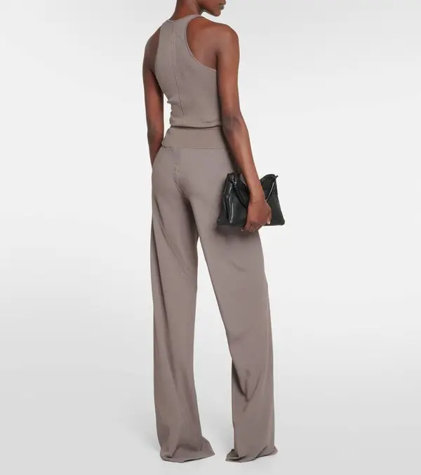 Rick Owens Crepe Wide-leg Pants - Beige