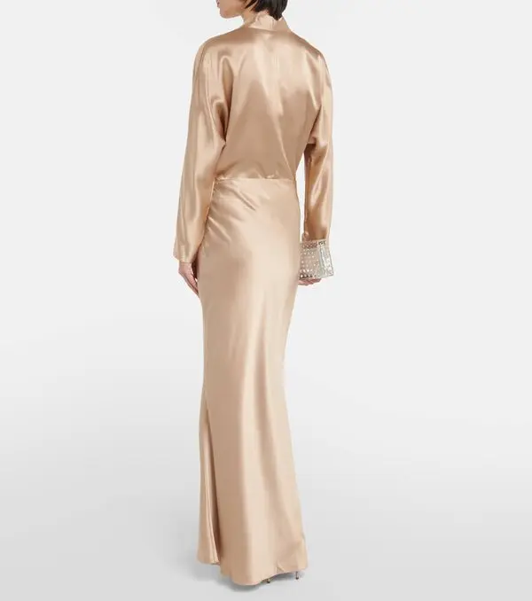 THE SEI Silk Maxi Skirt