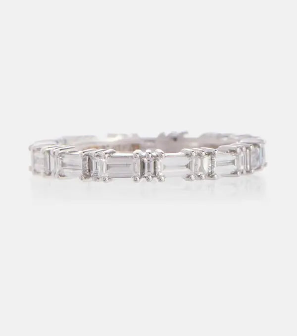 SUZANNE KALAN 18kt White Ring With Diamonds - Gold