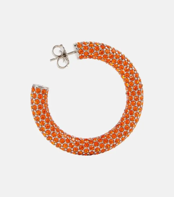 Amina Muaddi Cameron Medium Hoop Earrings - Orange