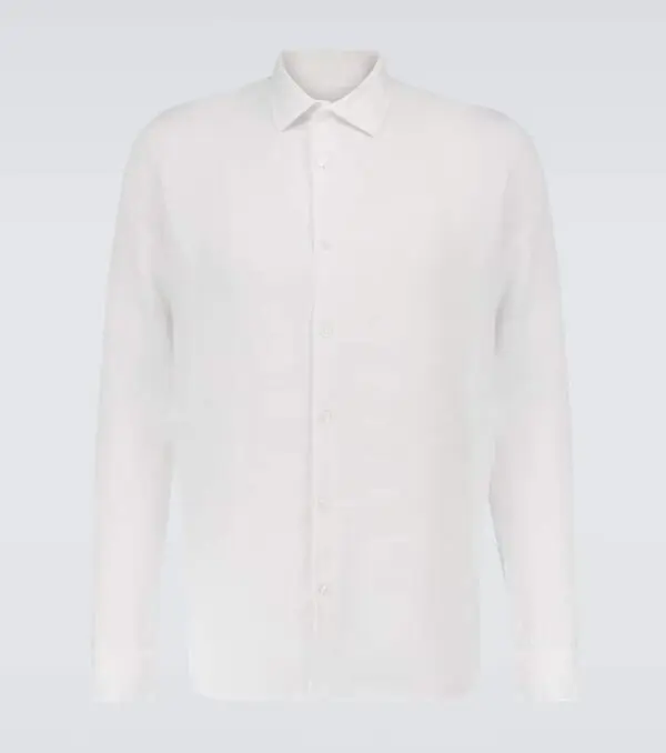 Orlebar Brown Giles Linen Long-sleeved Shirt - White