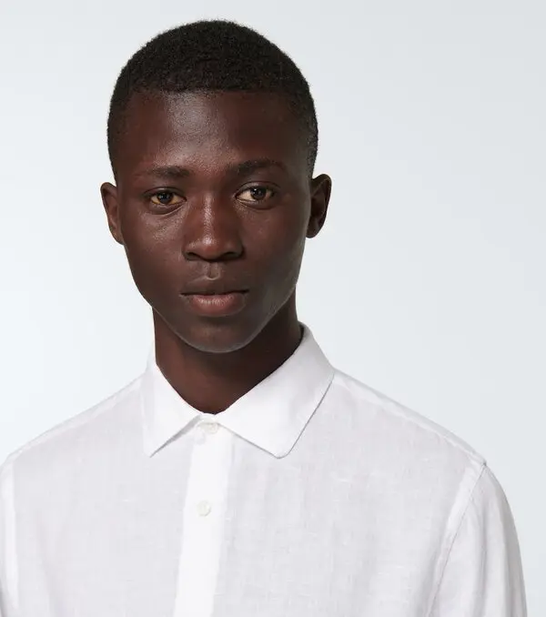 Orlebar Brown Giles Linen Long-sleeved Shirt - White