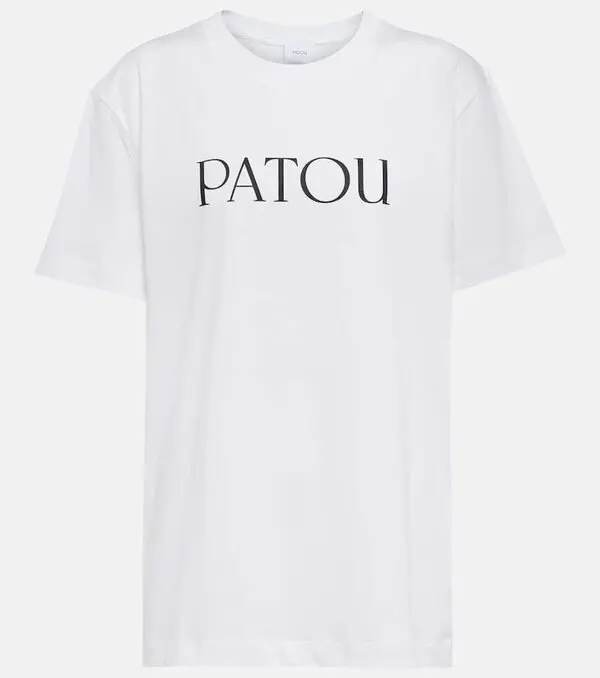 PATOU Logo Cotton Jersey T-shirt - White