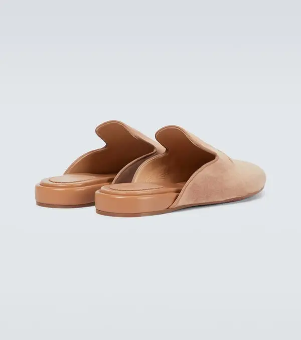 CHRISTIAN LOUBOUTIN Coolito Flat Mules - Brown