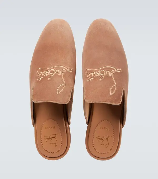 CHRISTIAN LOUBOUTIN Coolito Flat Mules - Brown