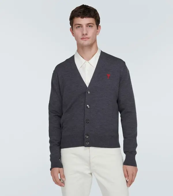 AMI Paris Wool Cardigan