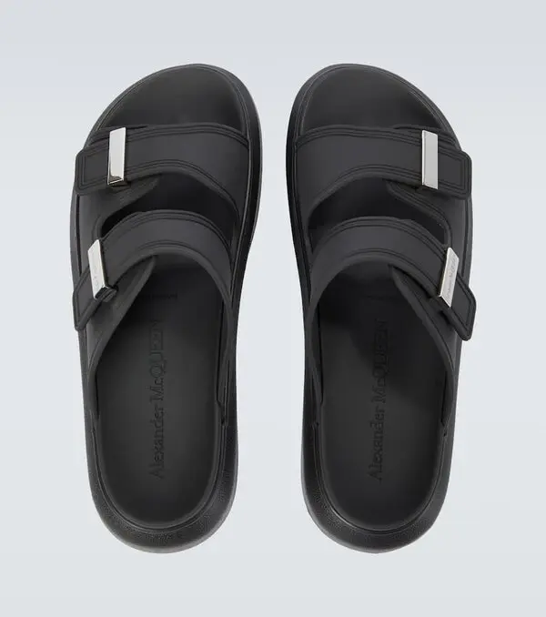 Alexander McQueen Hybrid Slides - Black