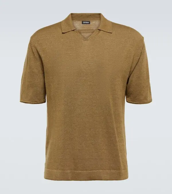 Zegna Cotton Pique Polo Shirt