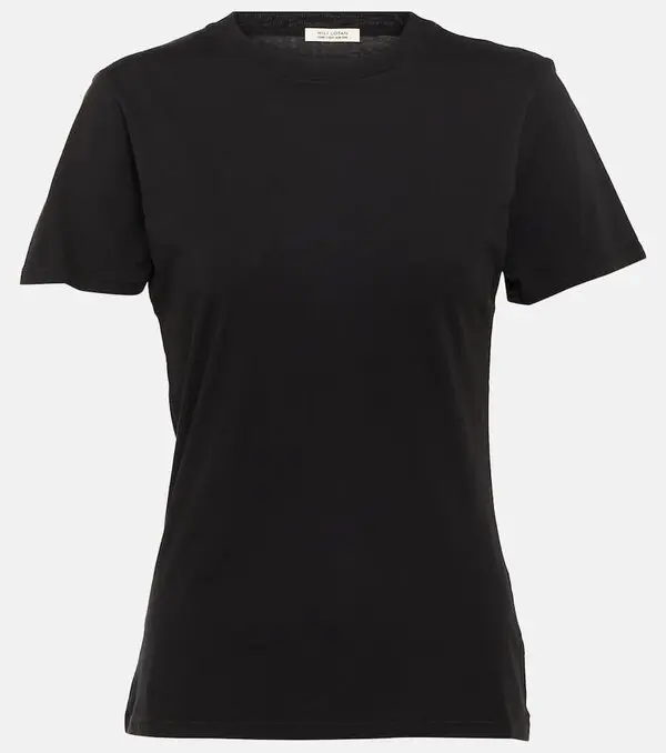 NILI LOTAN Mariela Cotton T-shirt - Black