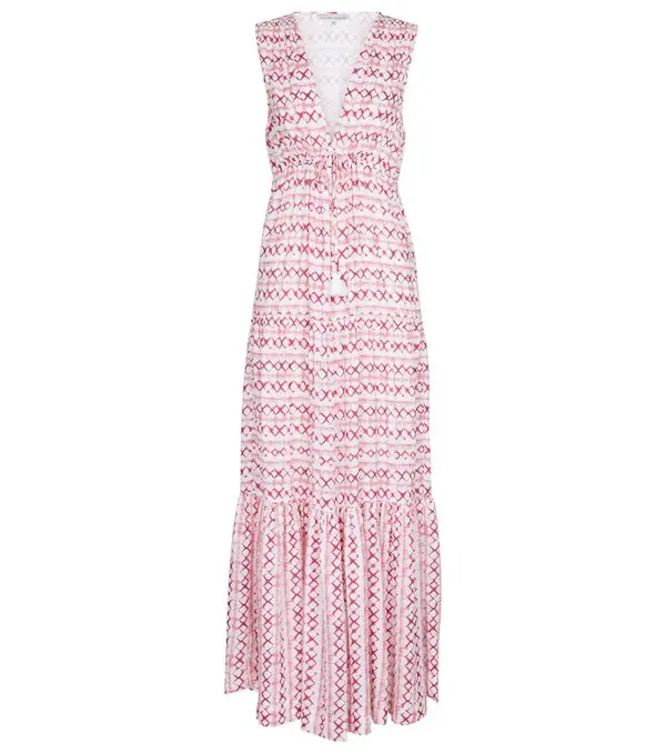 Heidi Klein Penida Printed Maxi Dress - Pink