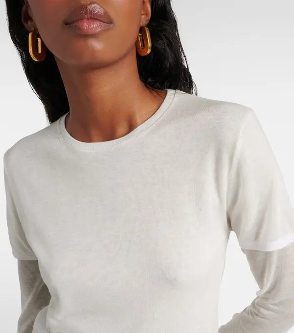 TOTEME Layered Jersey Top