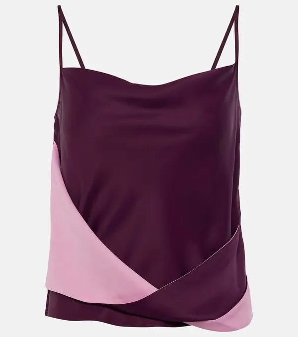 JW Anderson Draped Satin Tank Top
