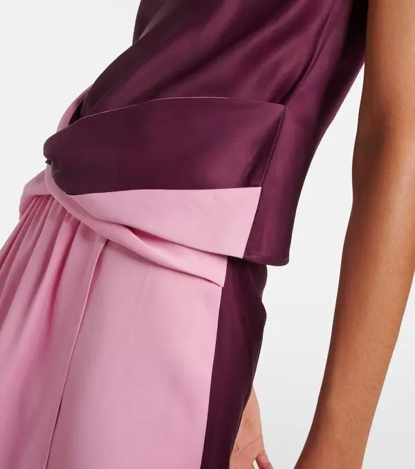 JW Anderson Draped Satin Tank Top