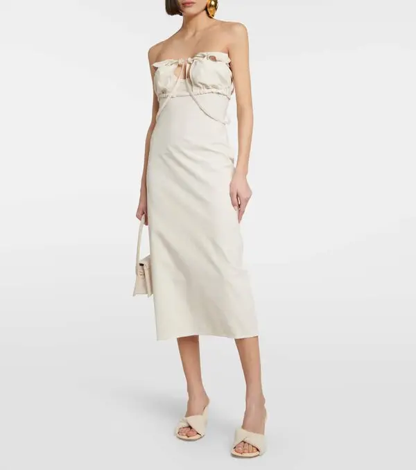 Jacquemus La Robe Bikini Midi Dress - White