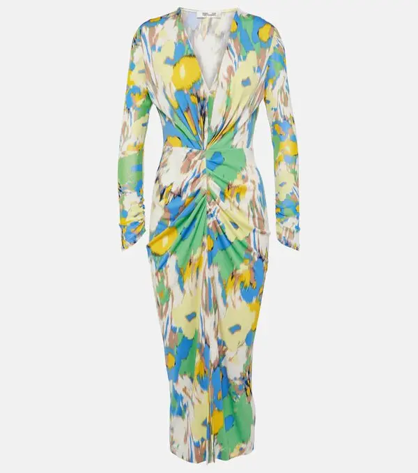 Diane Von Furstenberg Hades Printed Midi Dress - Multicoloured