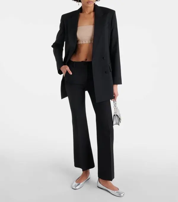Valentino Garavani Scalloped Cotton-blend Bra Top
