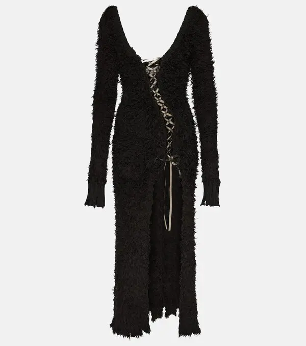 DIDU Asymmetric Maxi Dress - Black