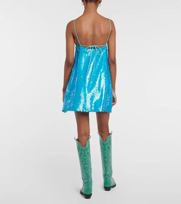 GANNI Sequined Mini Dress