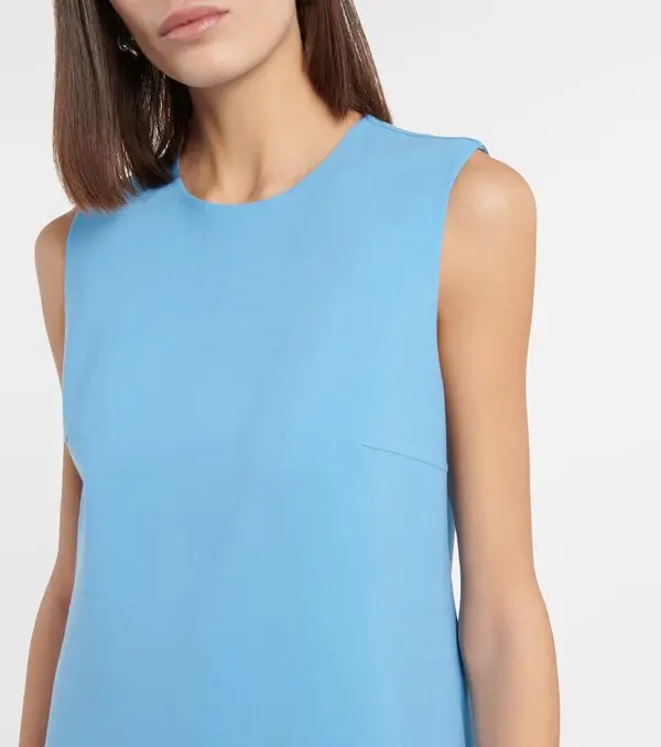 Oscar De La Renta Ruffle-trimmed Wool-blend Minidress