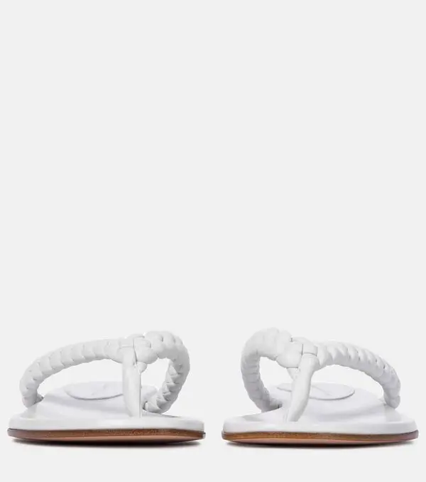 GIANVITO ROSSI Tropea Leather Thong Sandals
