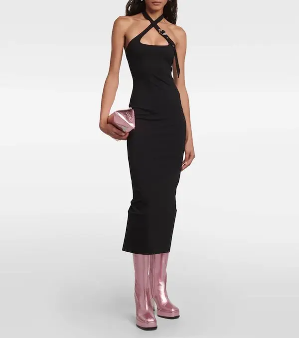NODALETO Angel Metallic Leather Knee-high Boots