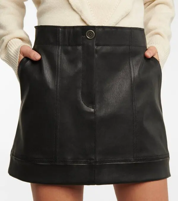 Stouls Linette Leather Mini Skirt