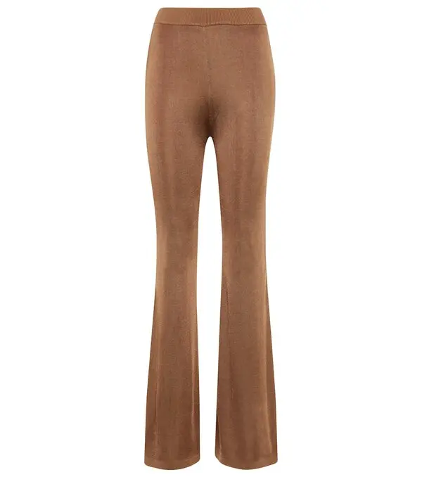 Staud Moonstone High-rise Flared Trousers