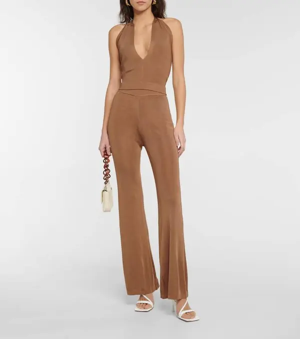 Staud Moonstone High-rise Flared Trousers
