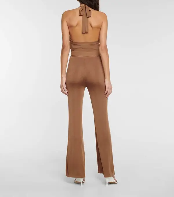Staud Moonstone High-rise Flared Trousers