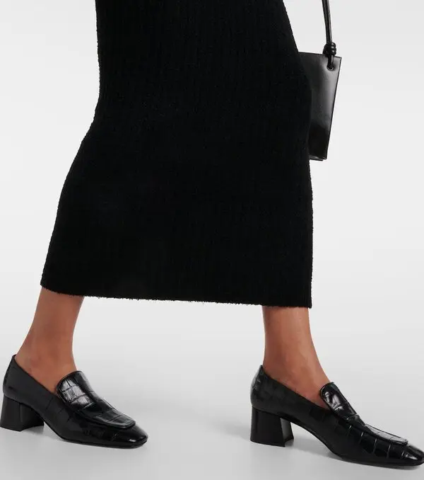 TOTEME Ribbed-knit Wool-blend Maxi Dress